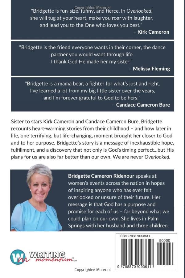 "Overlooked" - Autographed Copy by Author Bridgette Cameron Ridenour